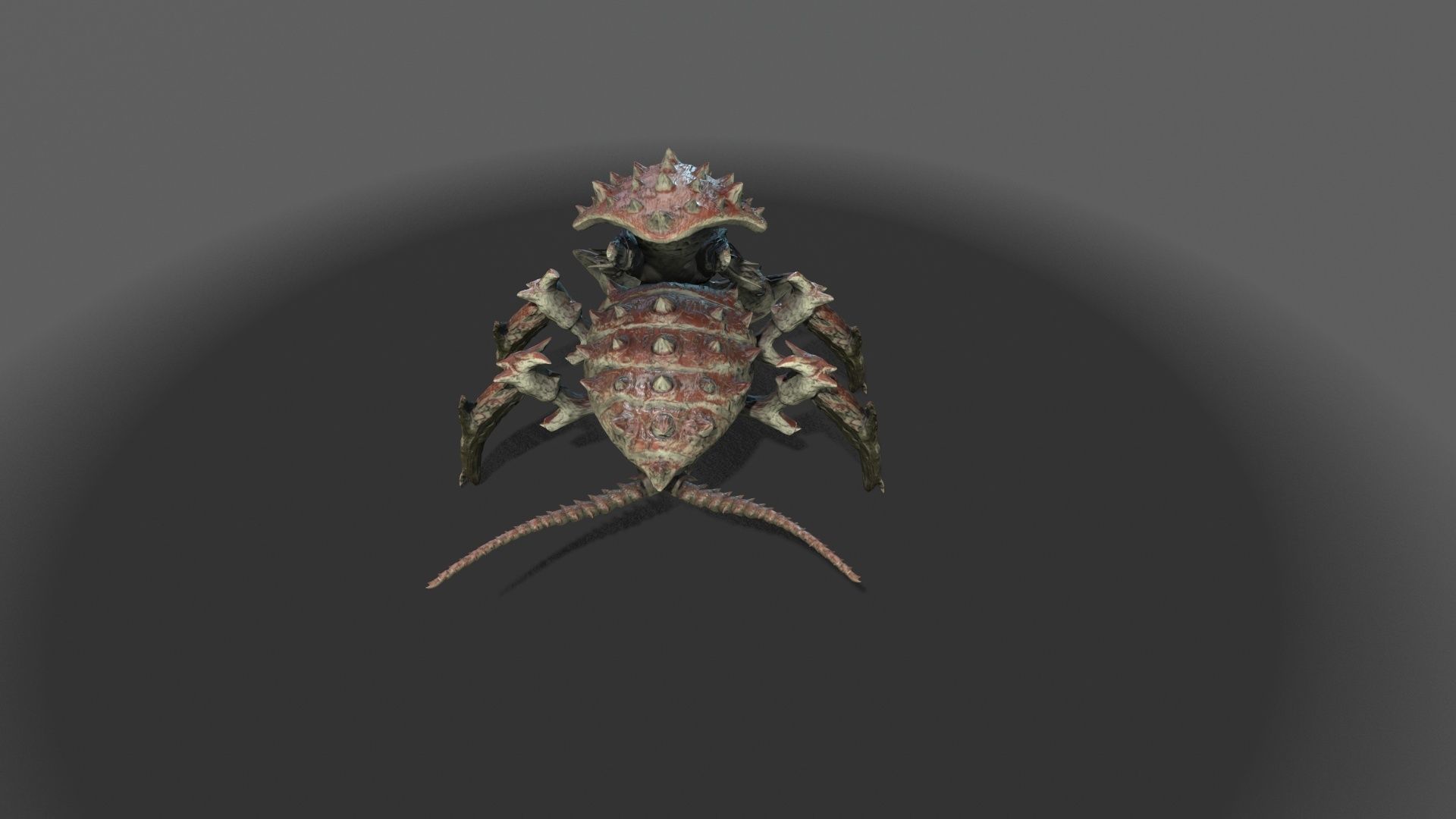 3D model Low poly Model of the character Mutant Crab VR / AR / low-poly ...