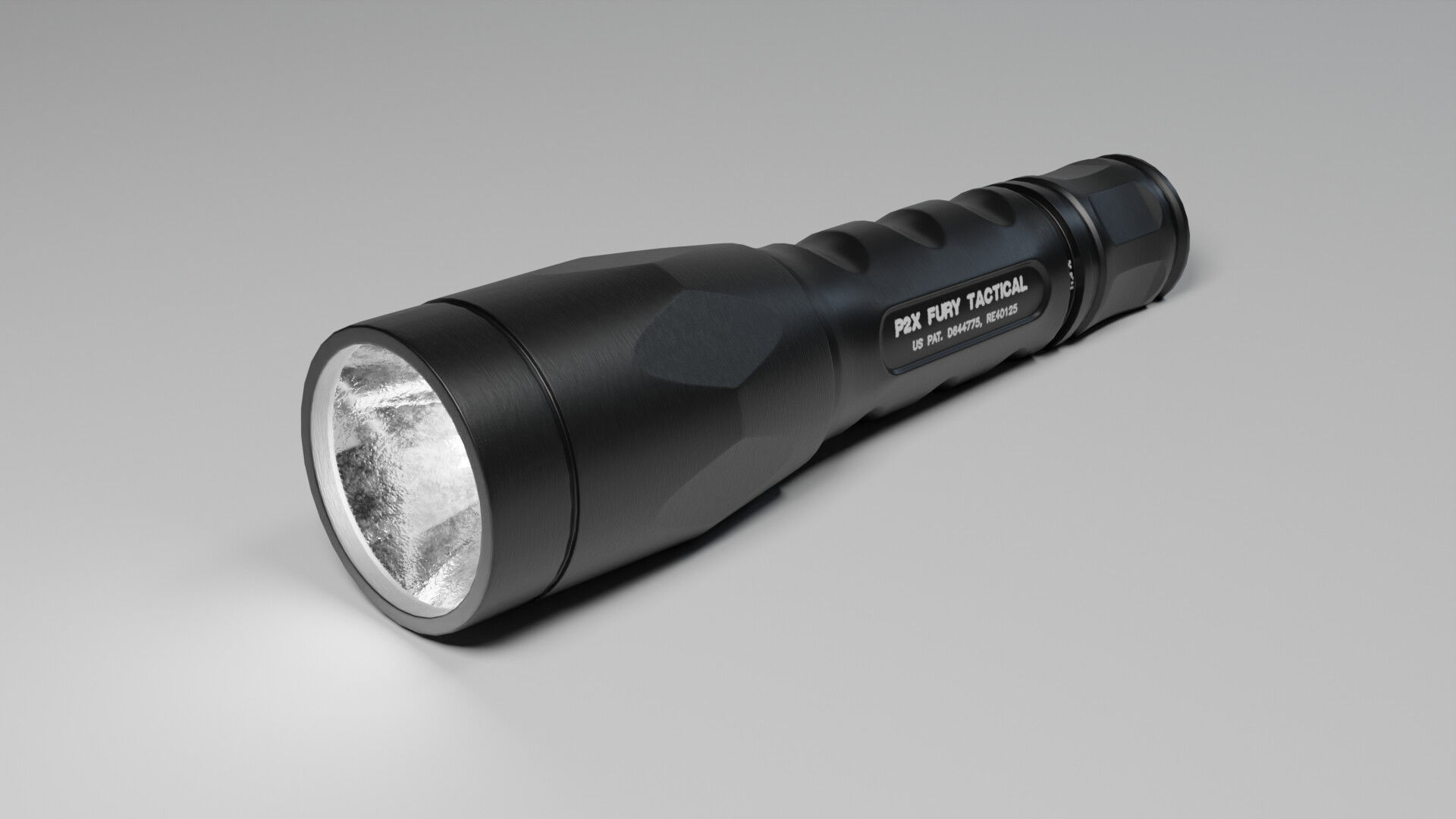 3d TACTICAL FLASHLIGHT LED 3D model | CGTrader