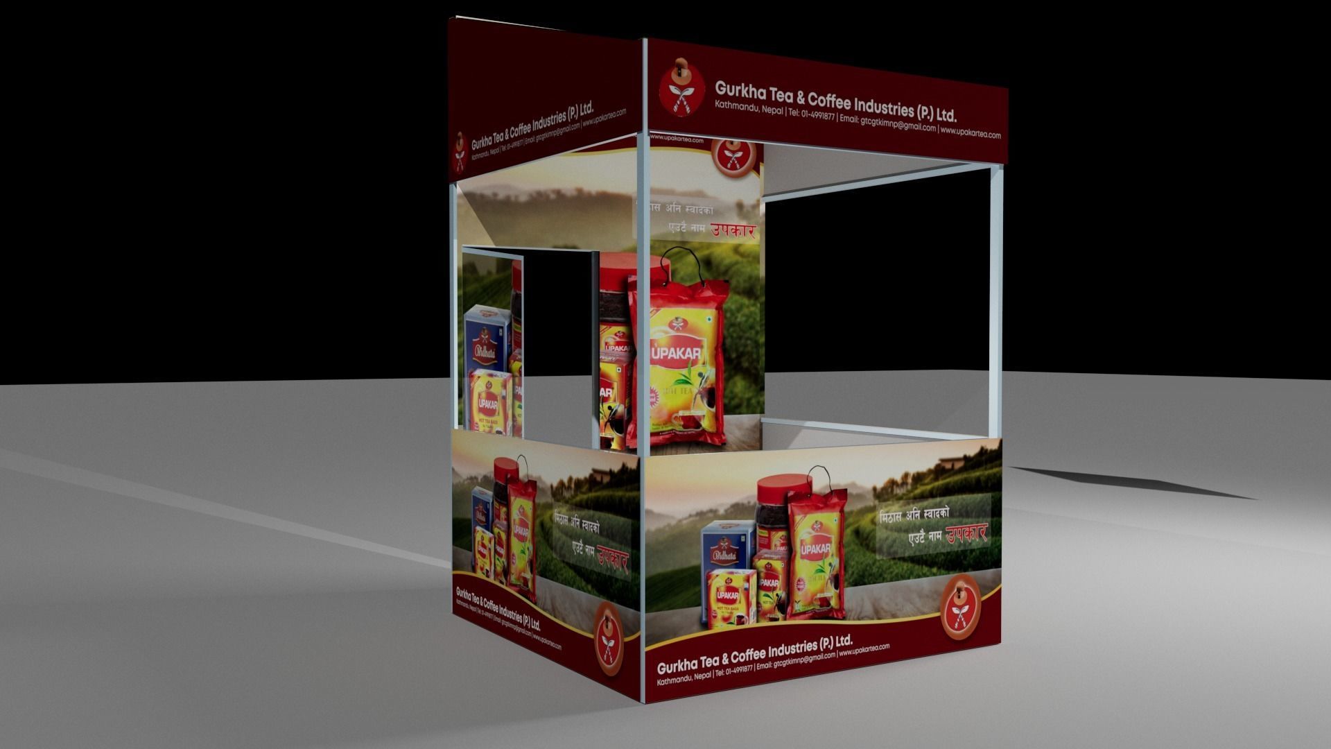 3D model Promotion Stall VR / AR / low-poly | CGTrader