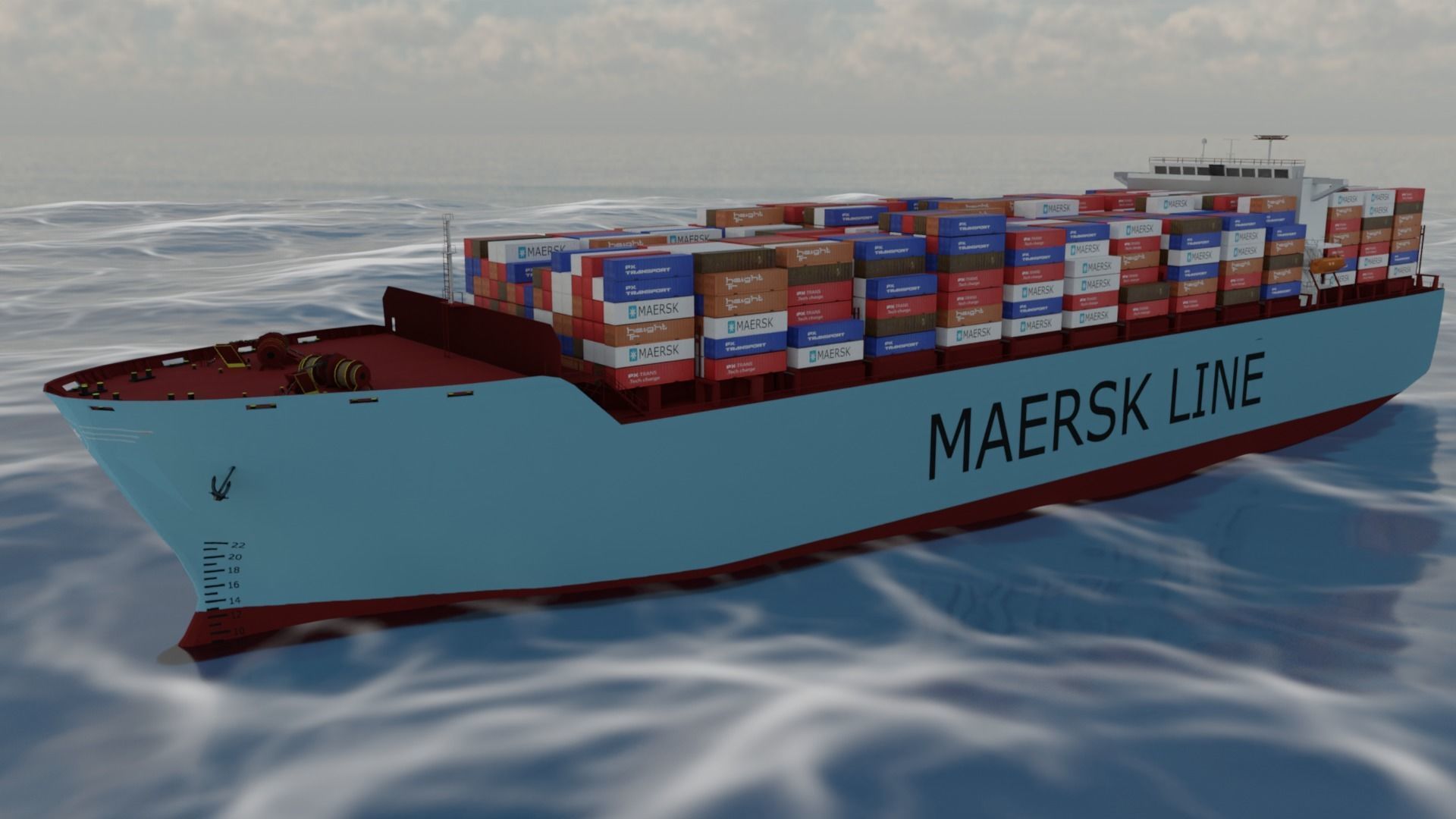Container ship 3D model | CGTrader
