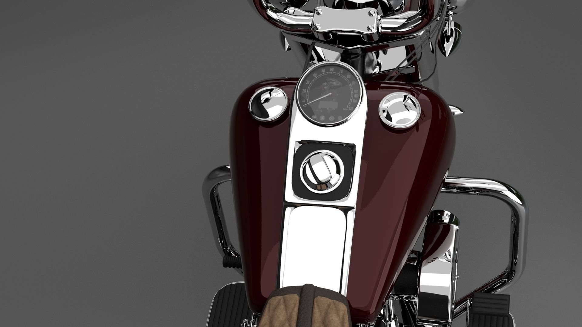 Harley Custom Bagger 3D model | CGTrader
