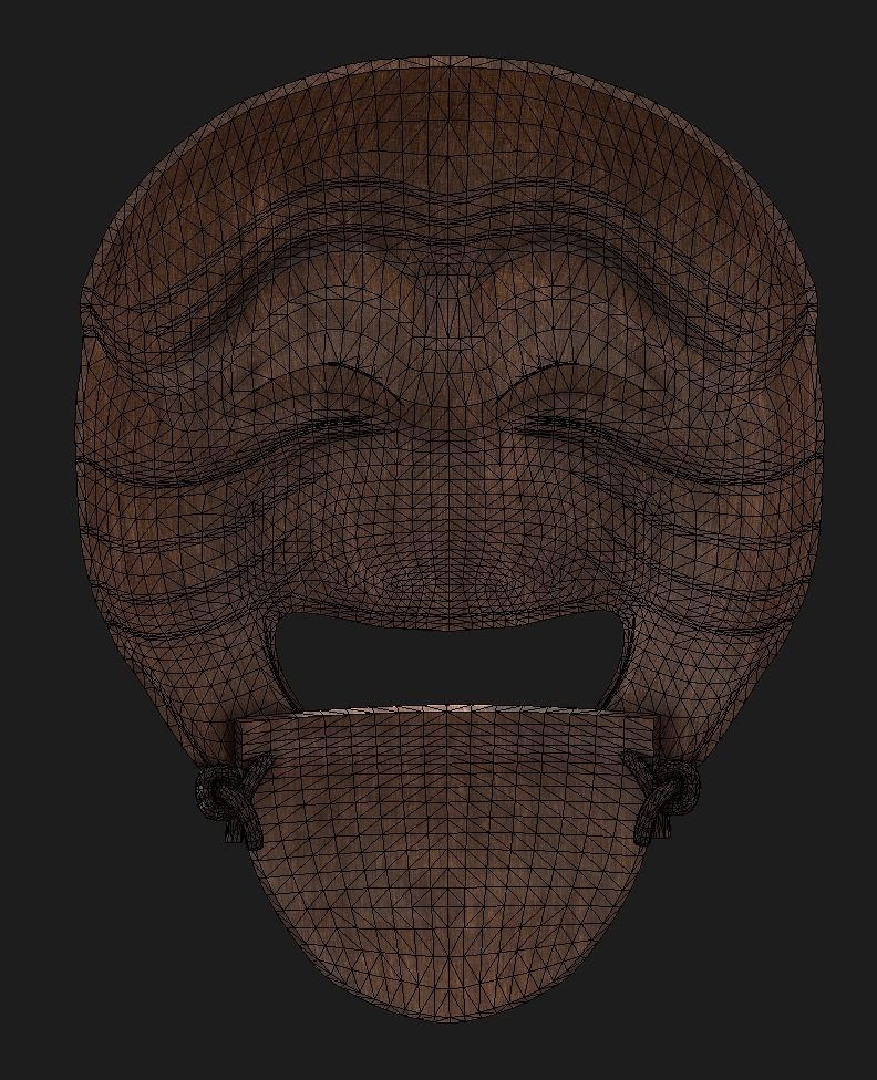 3D model Hahoe Tal - Korean Traditional Mask VR / AR / low-poly | CGTrader