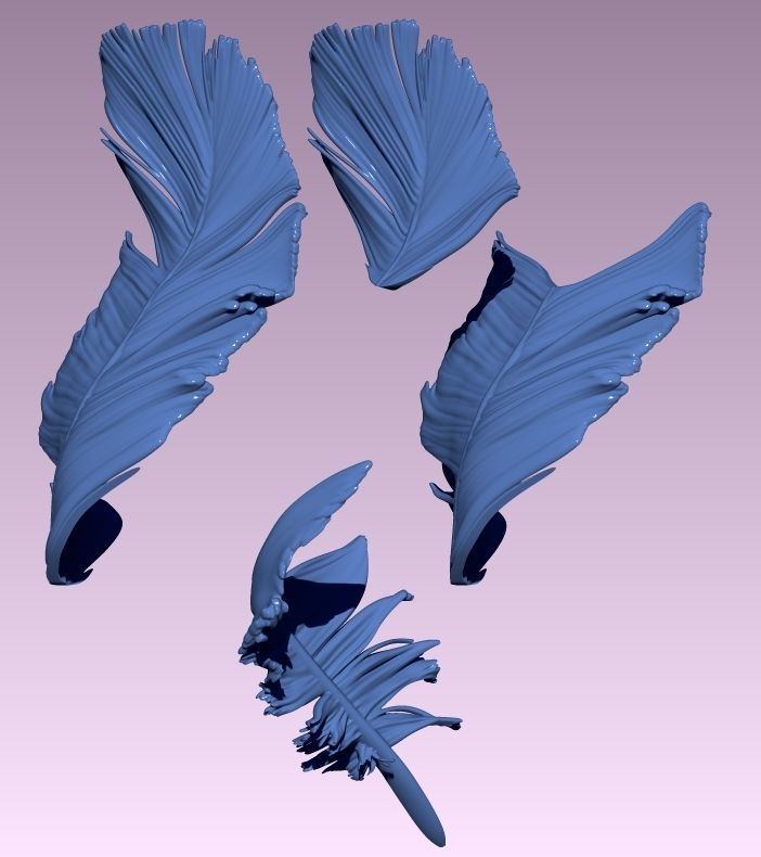 Feather V1 3D model 3D printable | CGTrader