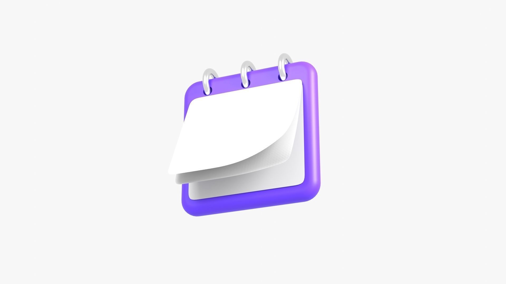 Notes Icon 3D model | CGTrader