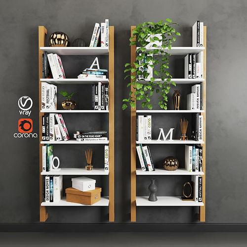 Modern Bookcase 3D model | CGTrader