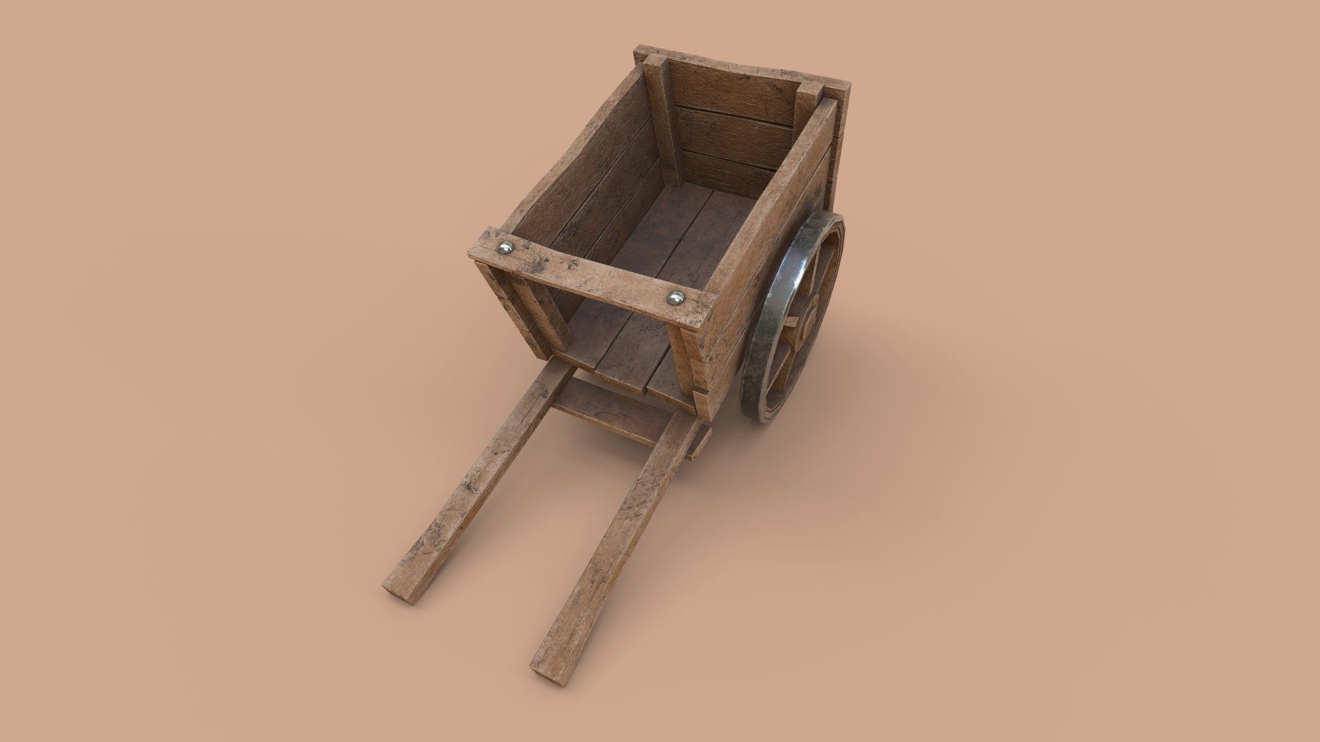 3D model Low-Poly Stylized Cartoony Cart VR / AR / low-poly | CGTrader