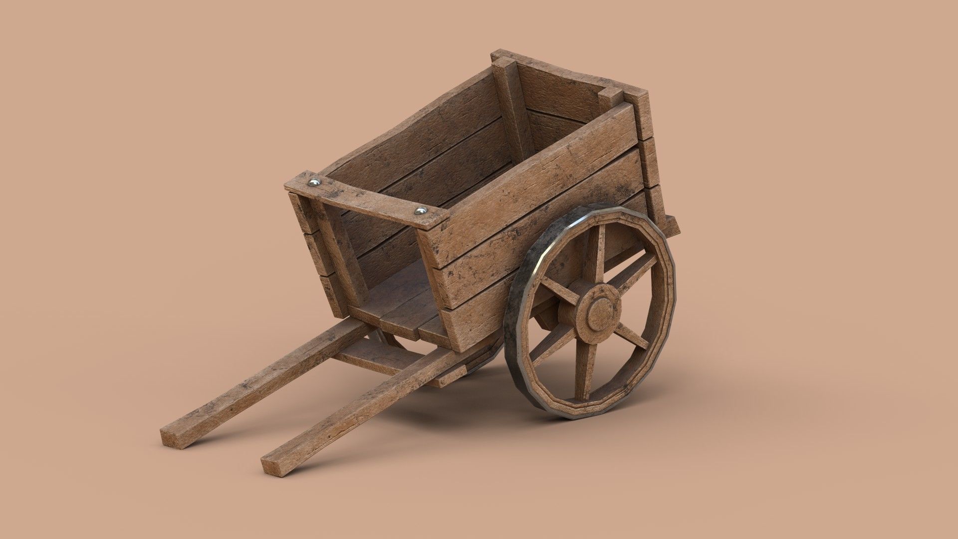 3D model Low-Poly Stylized Cartoony Cart VR / AR / low-poly | CGTrader