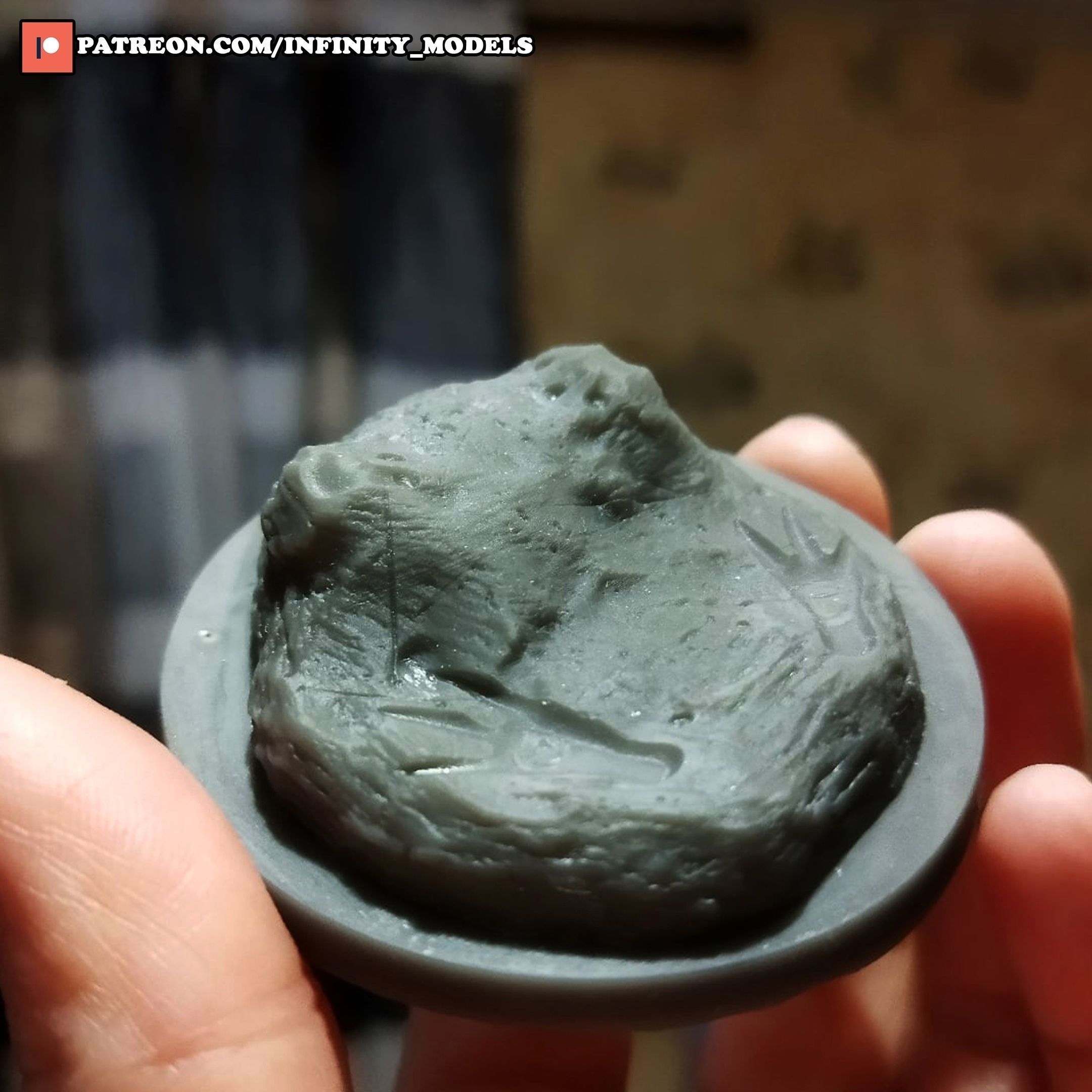 Ice Toad - Tabletop Miniature 3D model 3D printable | CGTrader