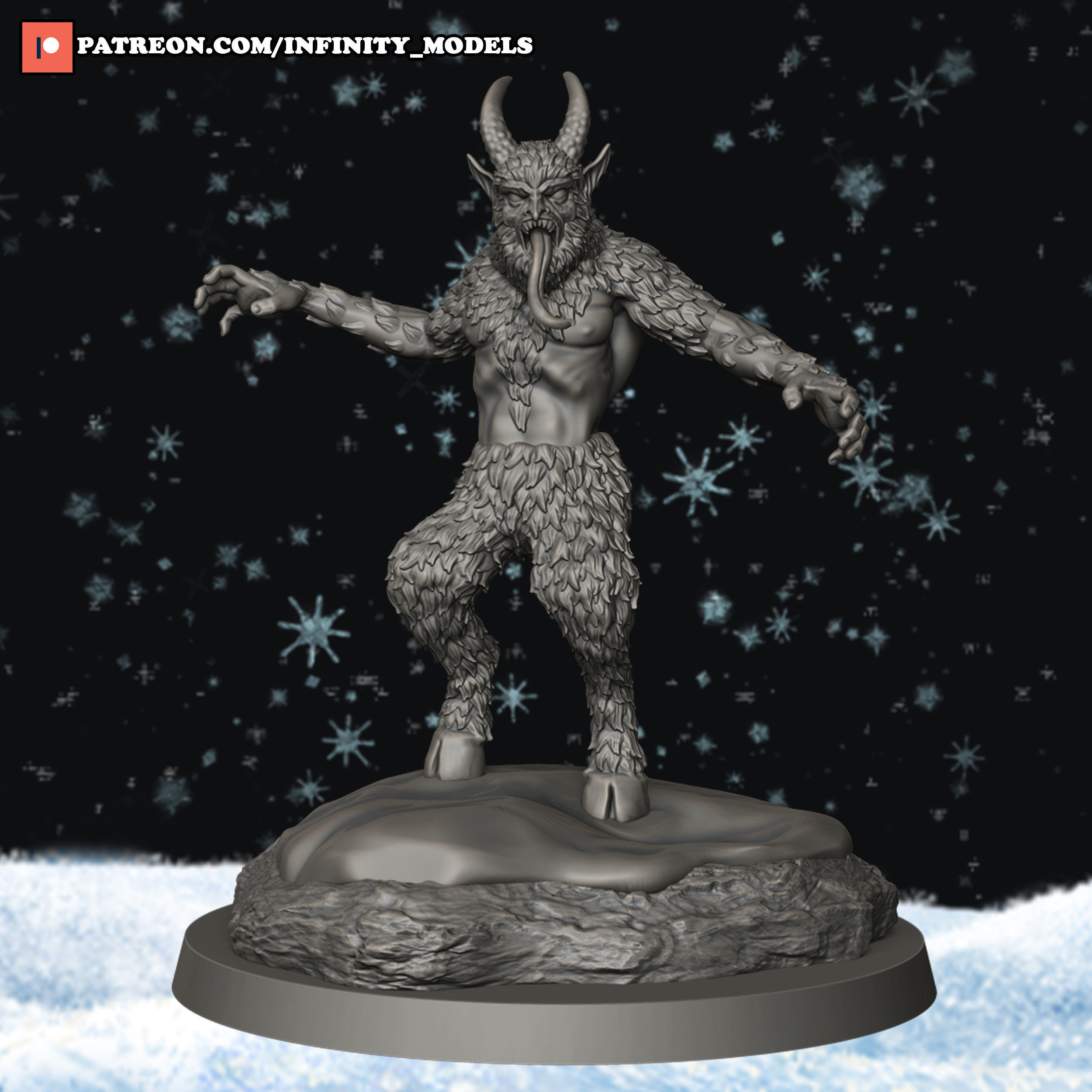 Krampus - Tabletop Miniature 3D model 3D printable | CGTrader