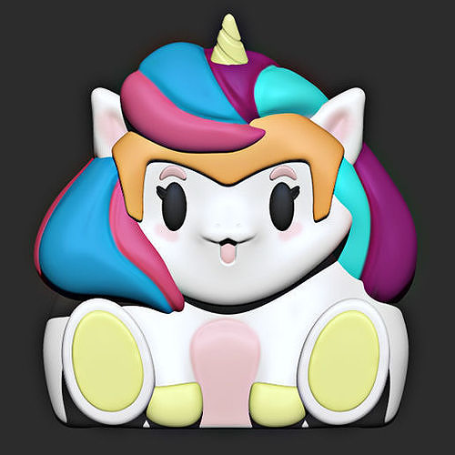KEYCAP UNICORN 3D model 3D printable | CGTrader