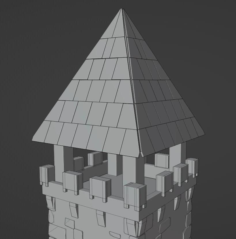 3D model Lowpoly watchtower VR / AR / low-poly | CGTrader