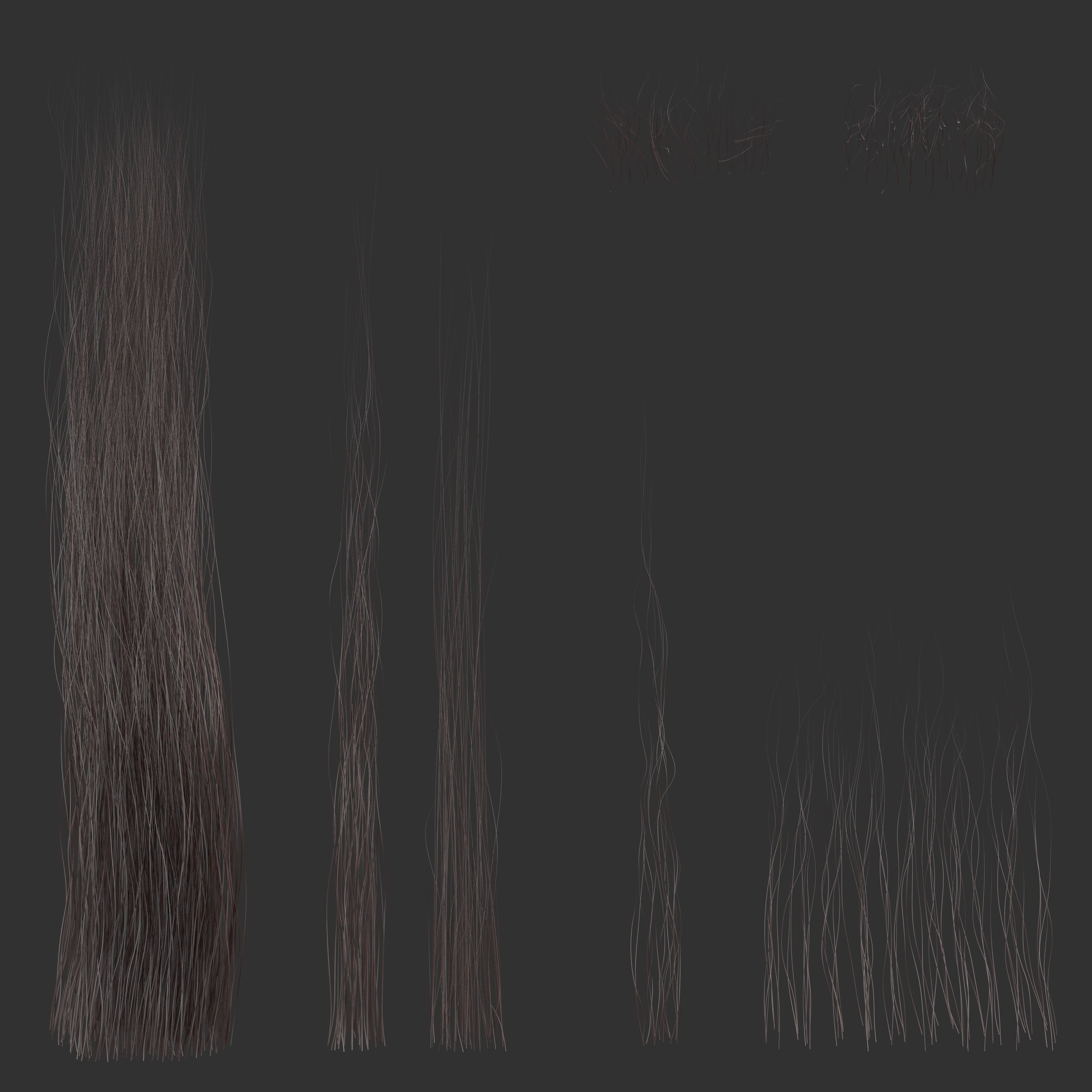3D model Hair Card Textures 01 VR / AR / low-poly | CGTrader