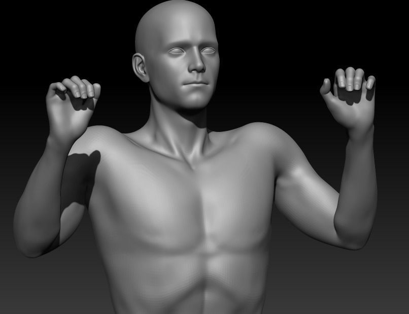 Pull Up Man 3D Print Split Model 3D model 3D printable | CGTrader