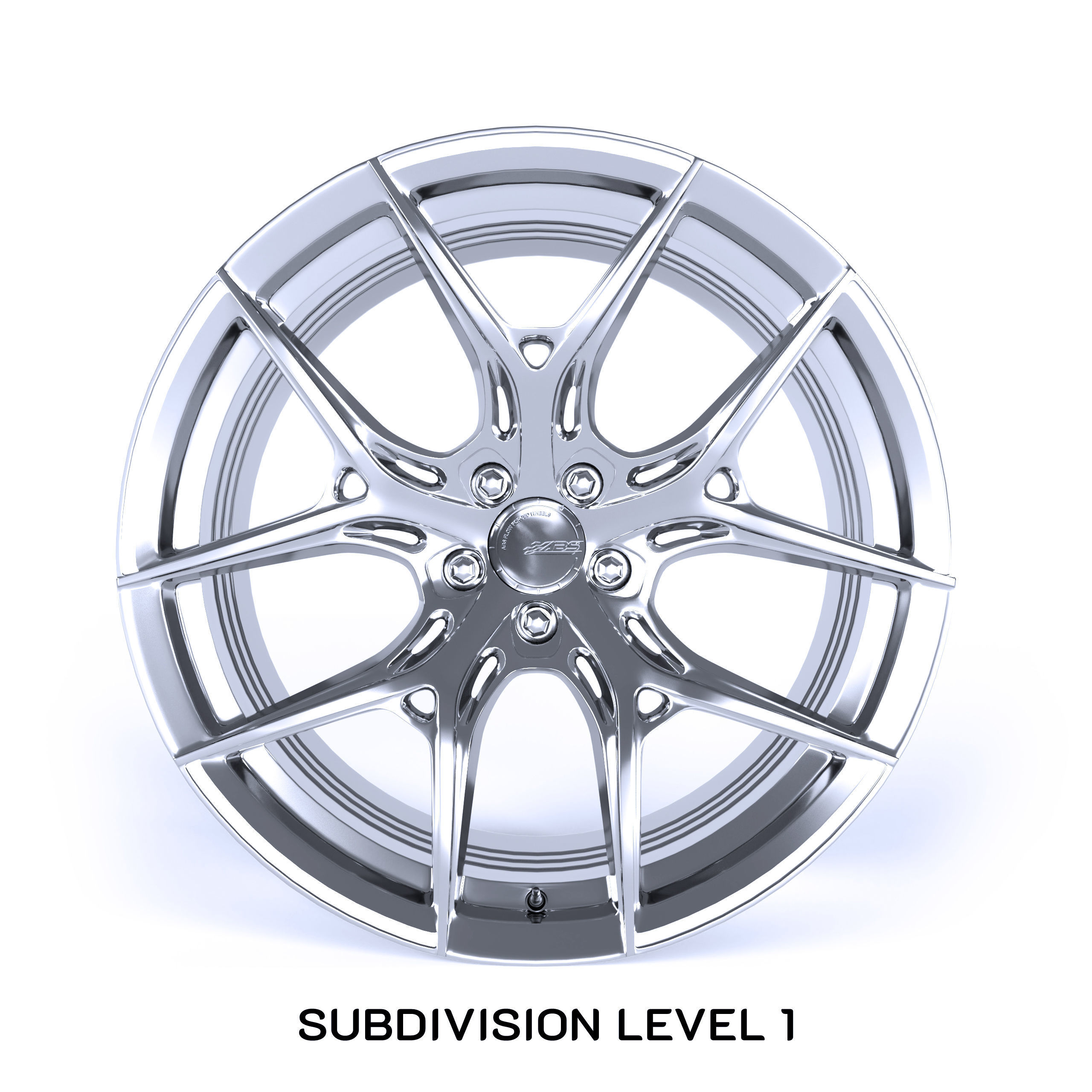 ABS Platinum P10 car wheel subdivision-ready geometry 3D model | CGTrader