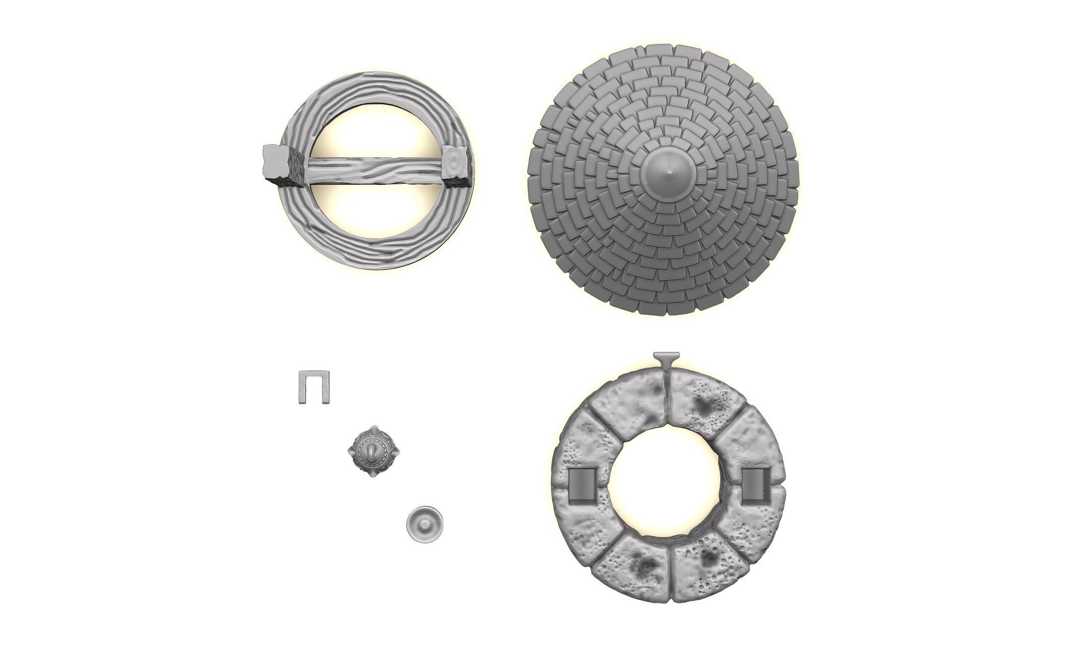 The water well - Boardgames - Wargames - WH - FG - DnD 3D model 3D ...