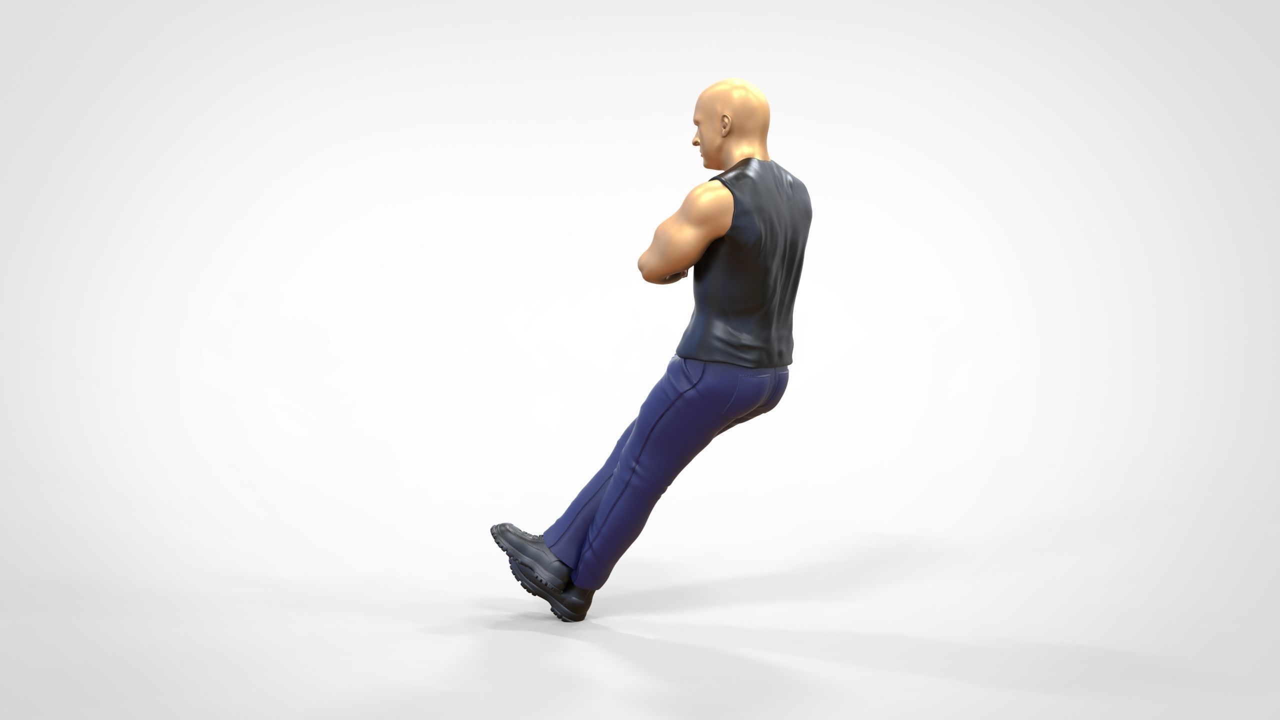 N2 F9 Dominic Toretto Vin Diesel in fast and furious 3D model 3D ...