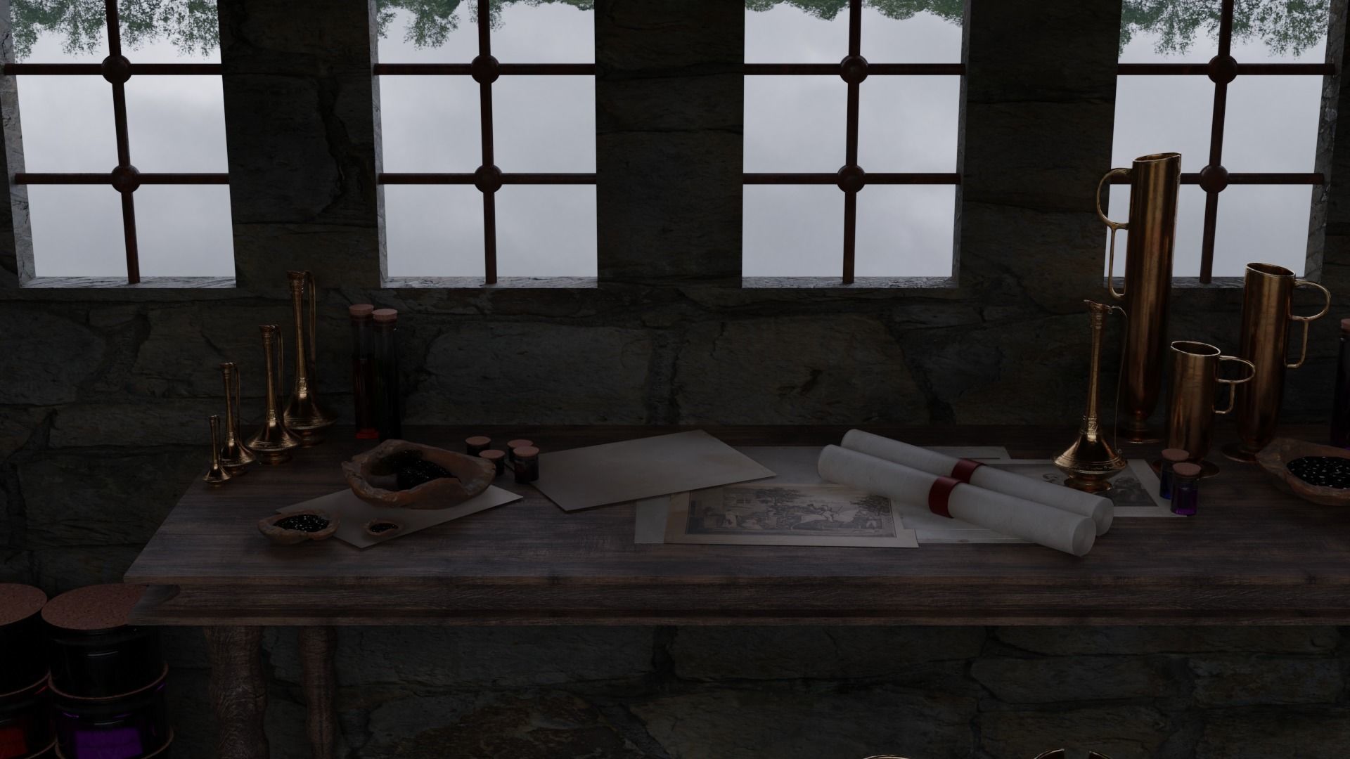 Alchemists Workshop 3D model | CGTrader