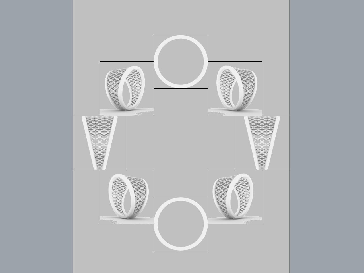 geometric jaali pattern ring stl files verified 3D model 3D printable ...