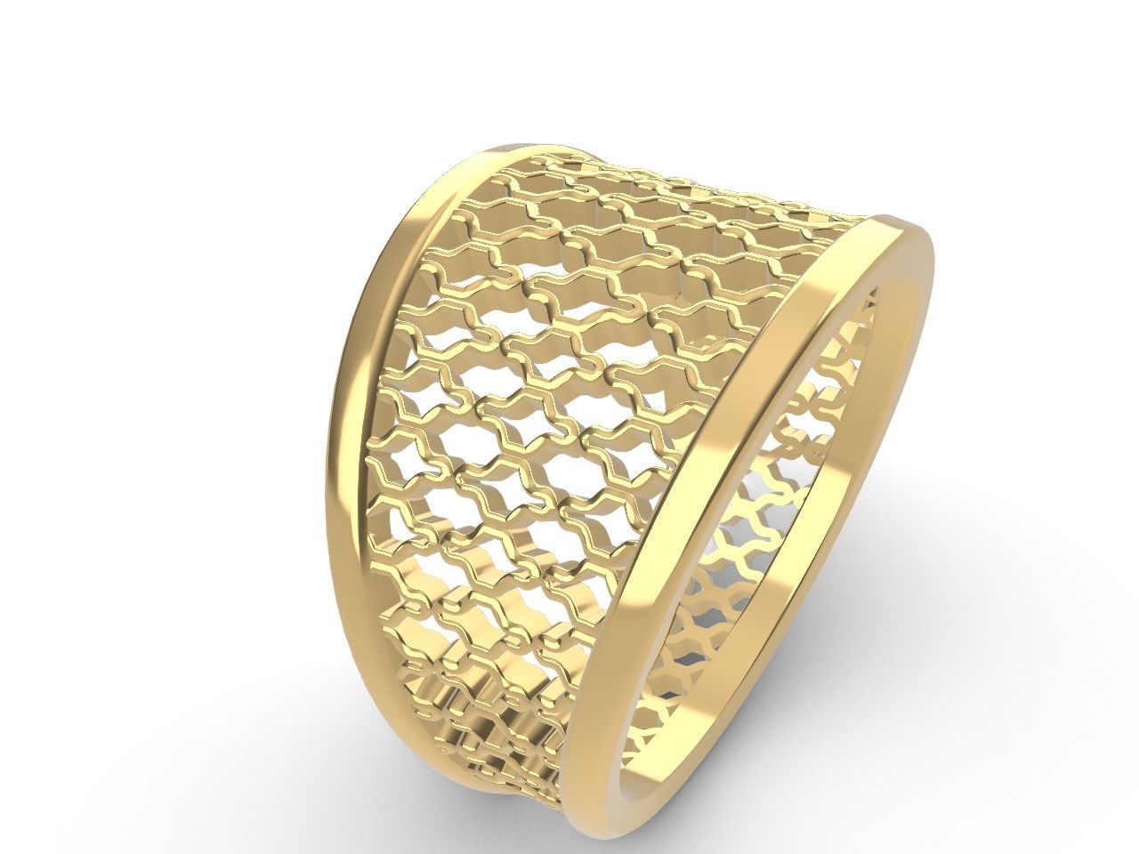 geometric jaali pattern ring stl files verified 3D model 3D printable ...