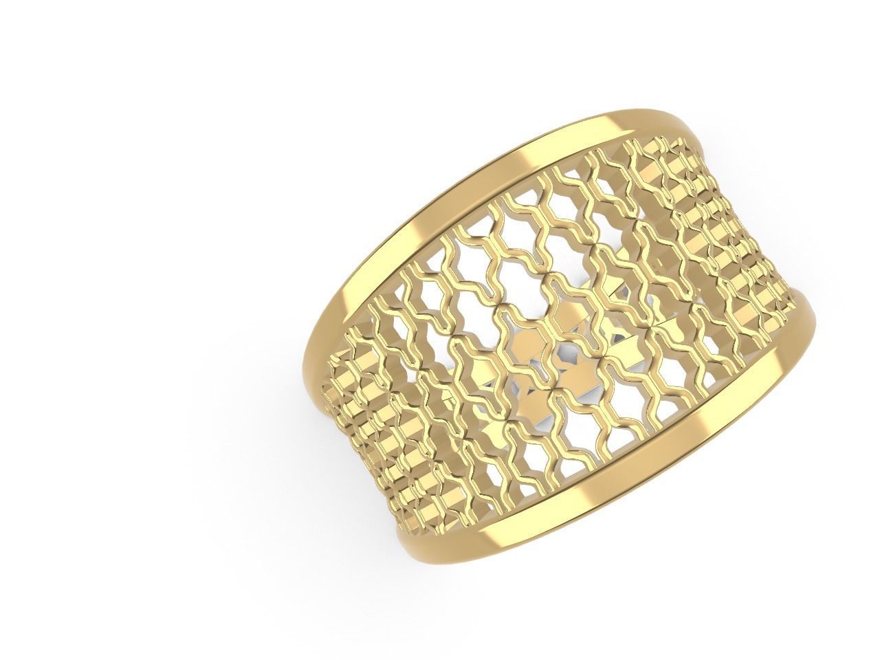 geometric jaali pattern ring stl files verified 3D model 3D printable ...