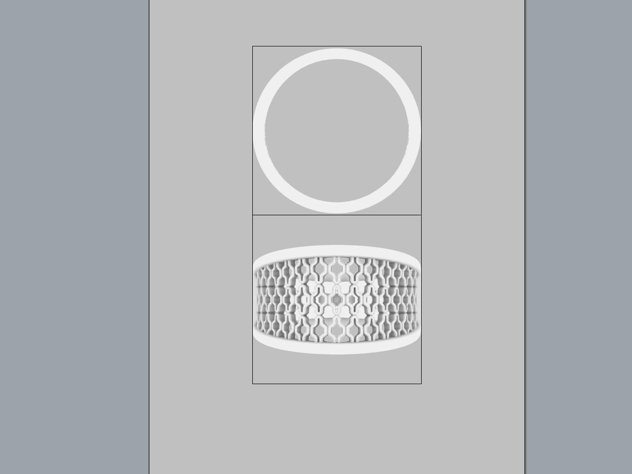 geometric jaali pattern ring stl files verified 3D model 3D printable ...