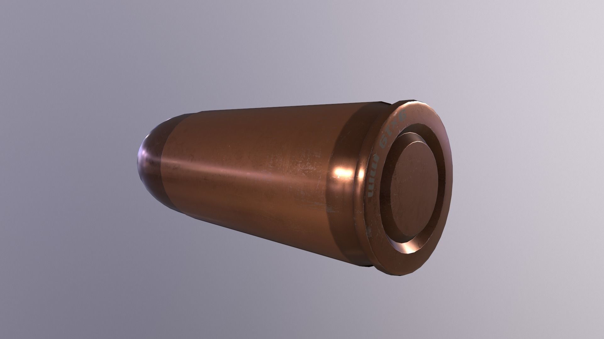 3D model Bullet Pistol cartridge 9x19 mm PBR low-poly game ready VR / AR / low-poly | CGTrader