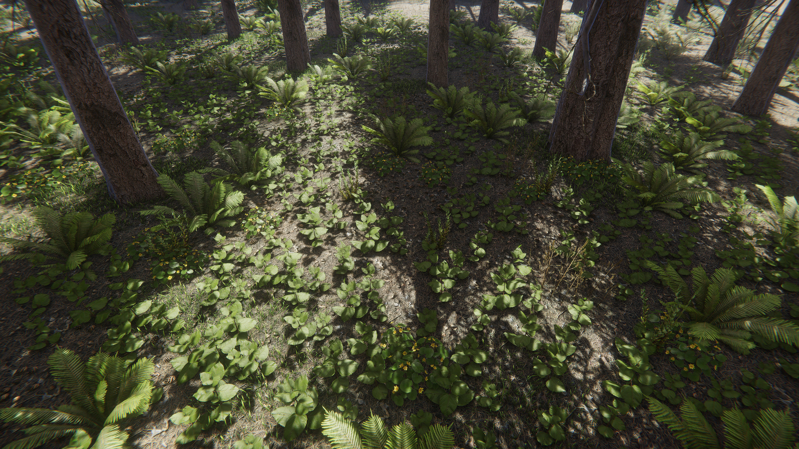 3D model Nature Package - Coniferous Environment Unity VR / AR / low ...