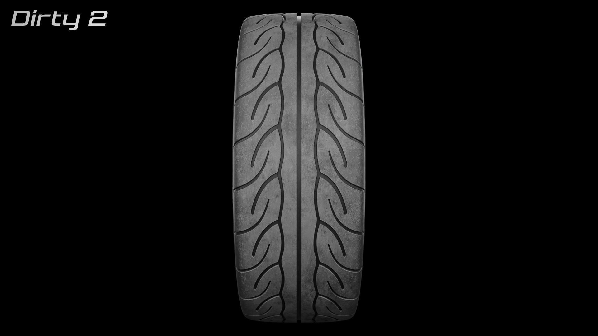 Yokohama Advan Neova AD08 Semi-Slick Tyre free 3D model | CGTrader