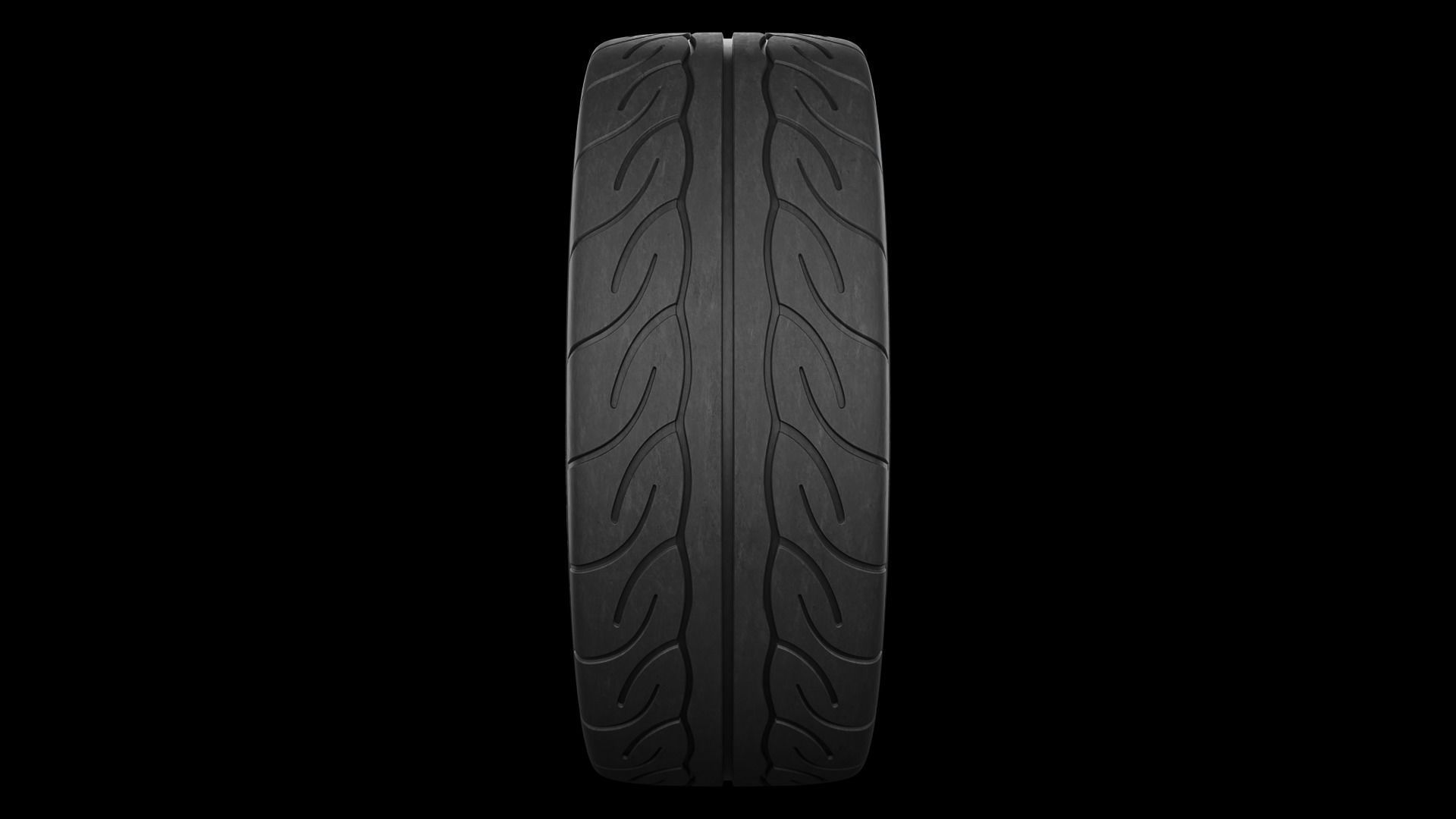 Yokohama Advan Neova AD08 Semi-Slick Tyre free 3D model | CGTrader