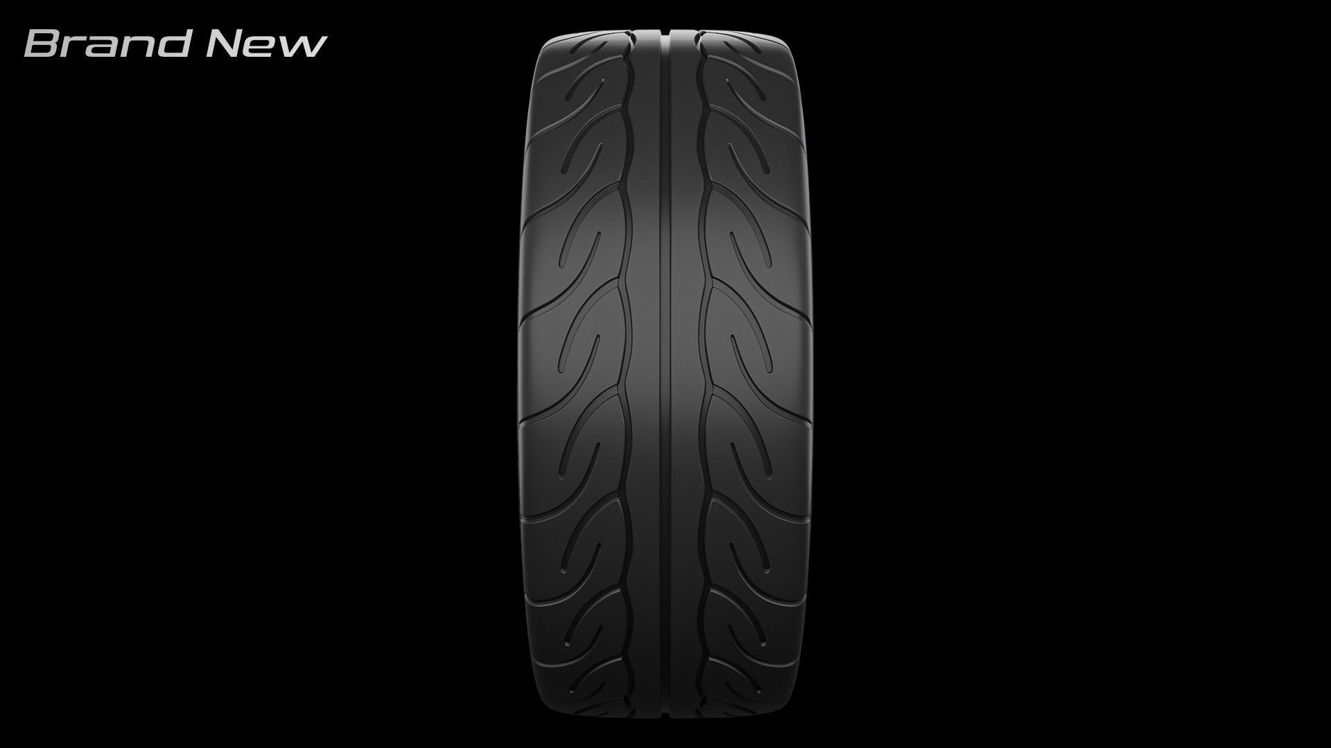 Yokohama Advan Neova AD08 Semi-Slick Tyre free 3D model | CGTrader