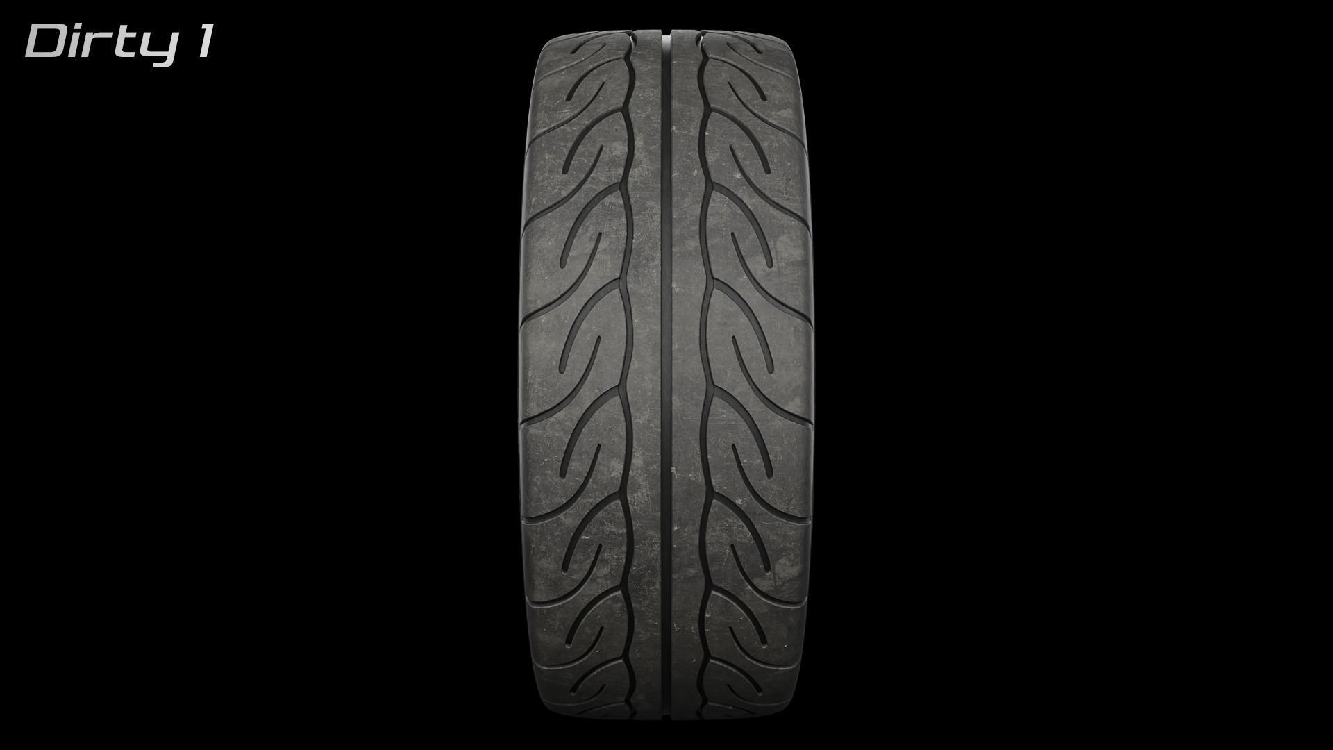 Yokohama Advan Neova AD08 Semi-Slick Tyre free 3D model | CGTrader