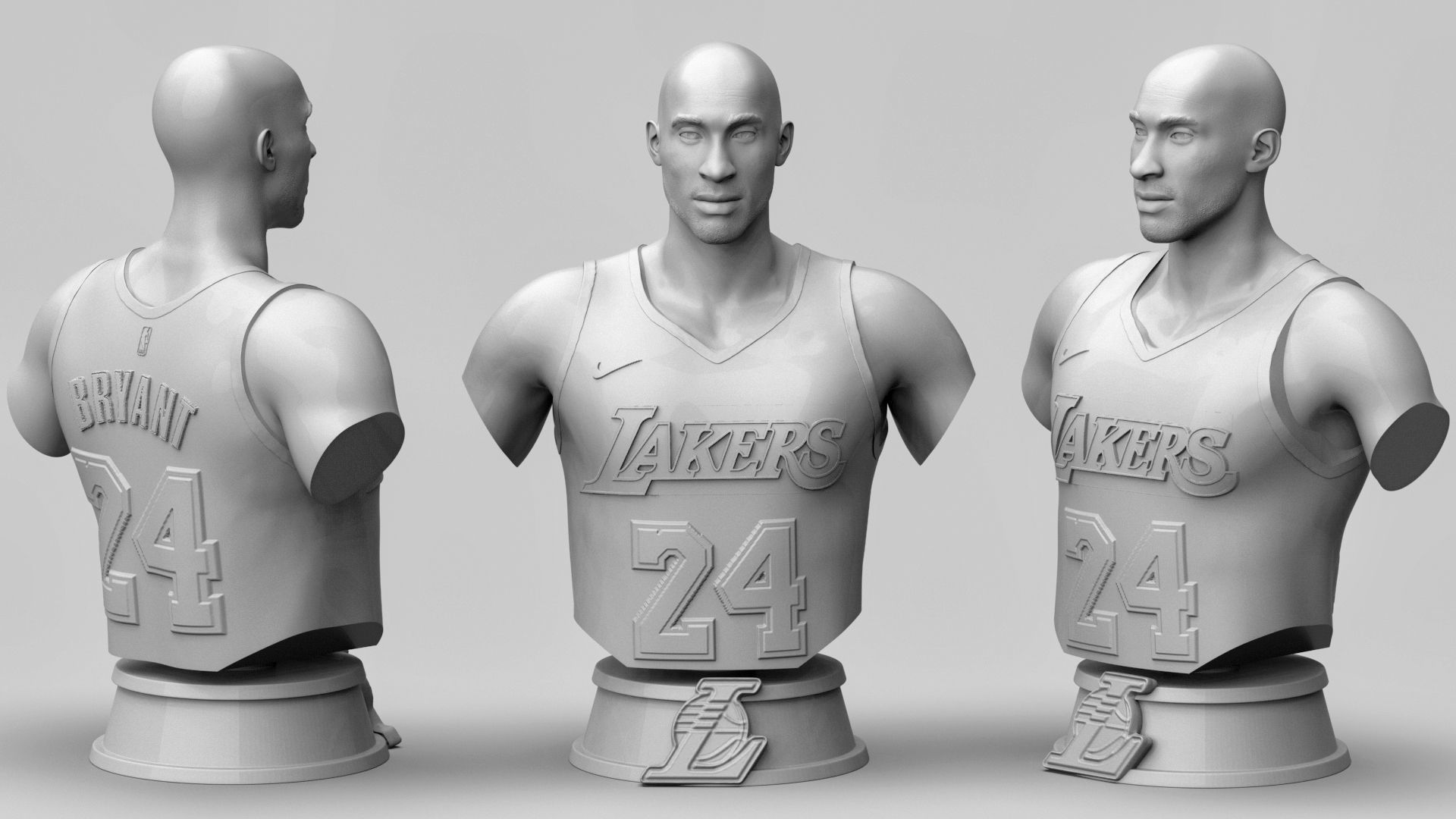 Kobe Bryant 3D Printable 2 3D model 3D printable | CGTrader