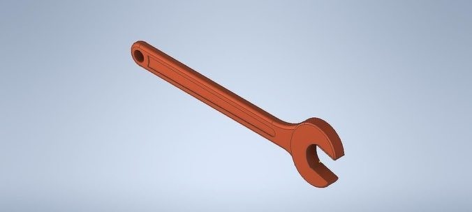 3D wrench 3D model 3D printable | CGTrader