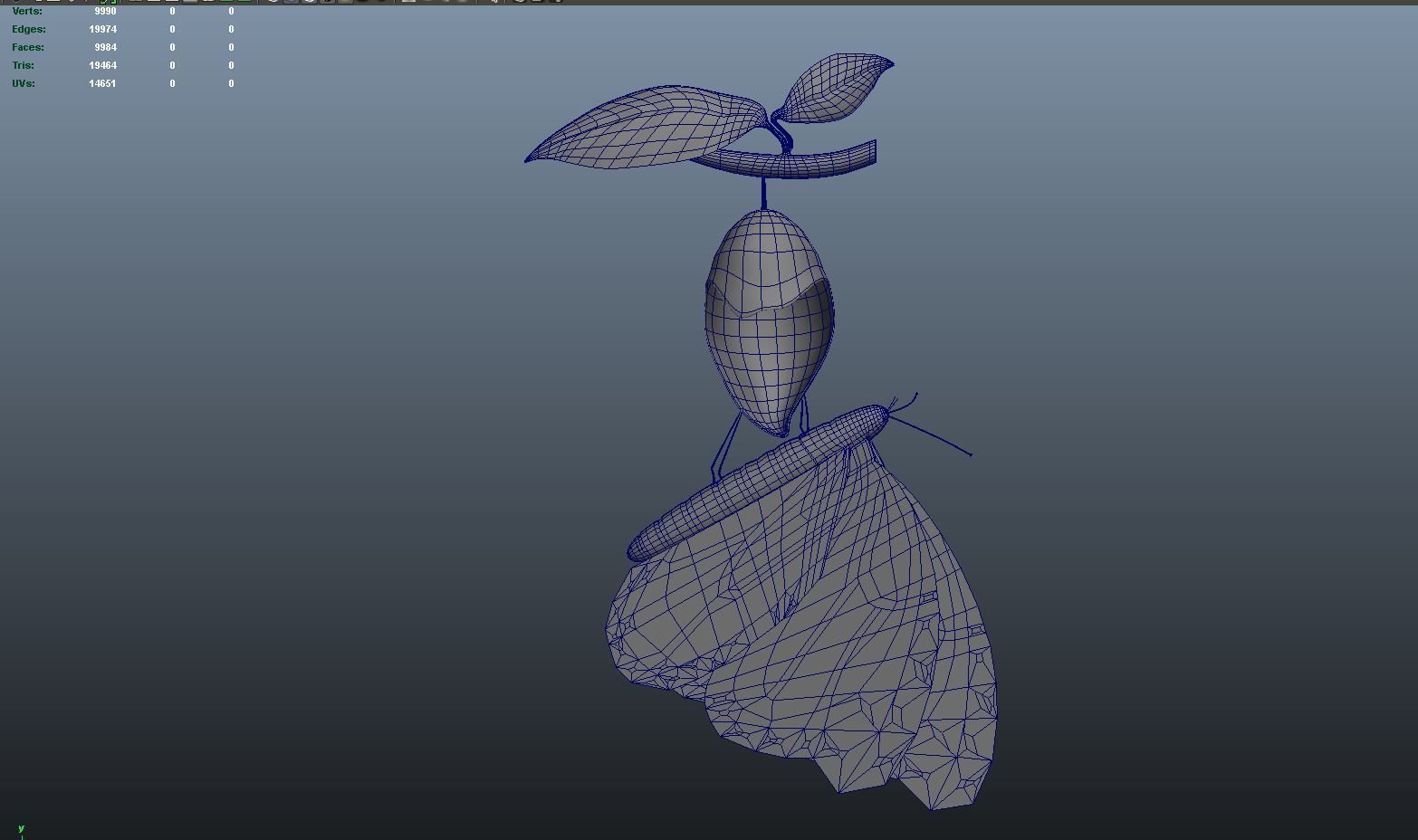 butterfly life cycle anatomy 3D model | CGTrader