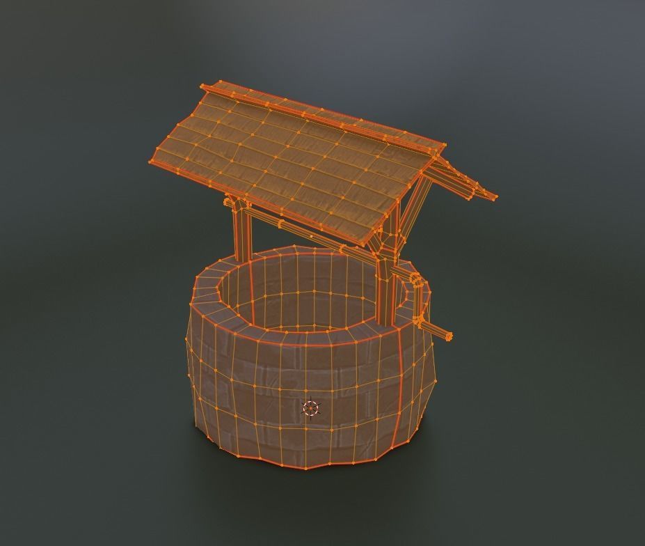 Medival stylized well free VR / AR / low-poly 3D model | CGTrader