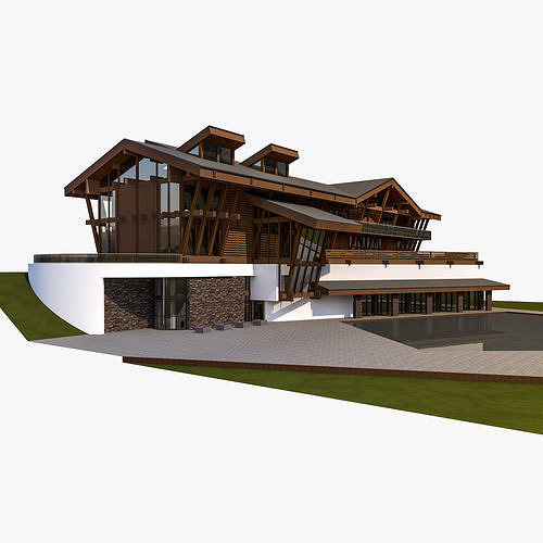 Asian Library Building 3D model | CGTrader