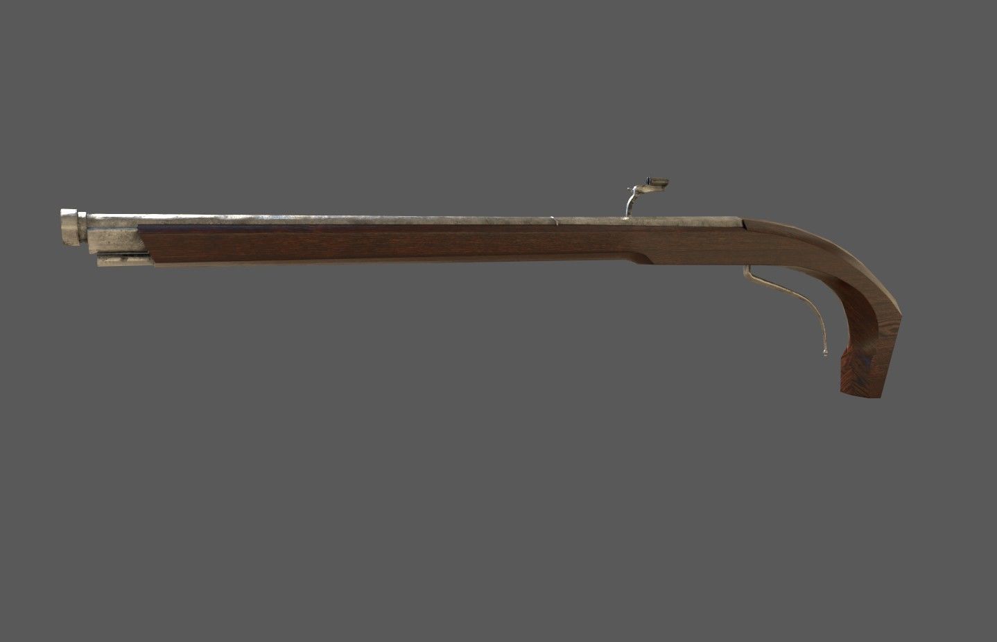 3D model 16th century Petronel Arquebus Halbhaken VR / AR / low-poly ...