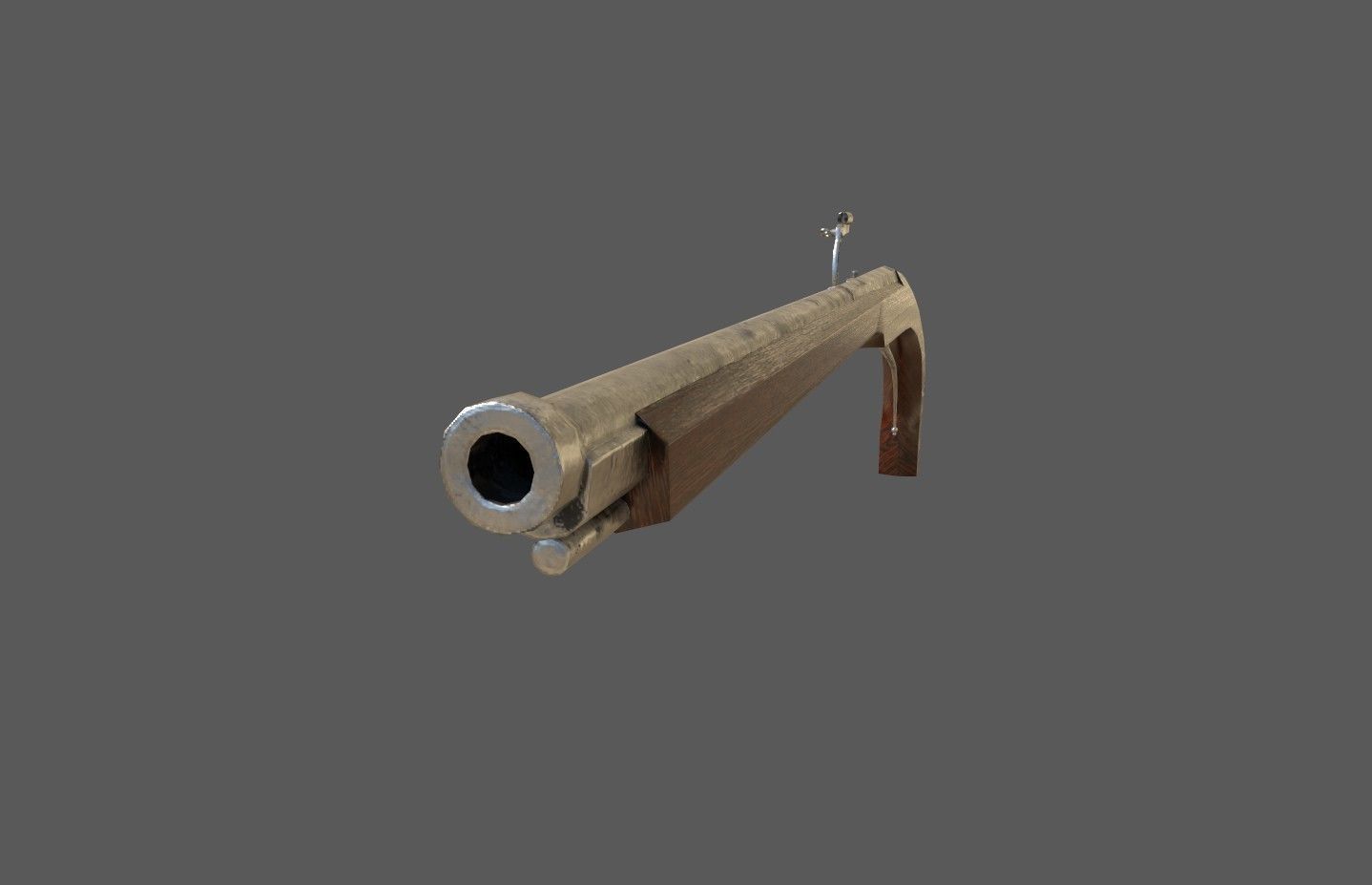 3D model 16th century Petronel Arquebus Halbhaken VR / AR / low-poly ...