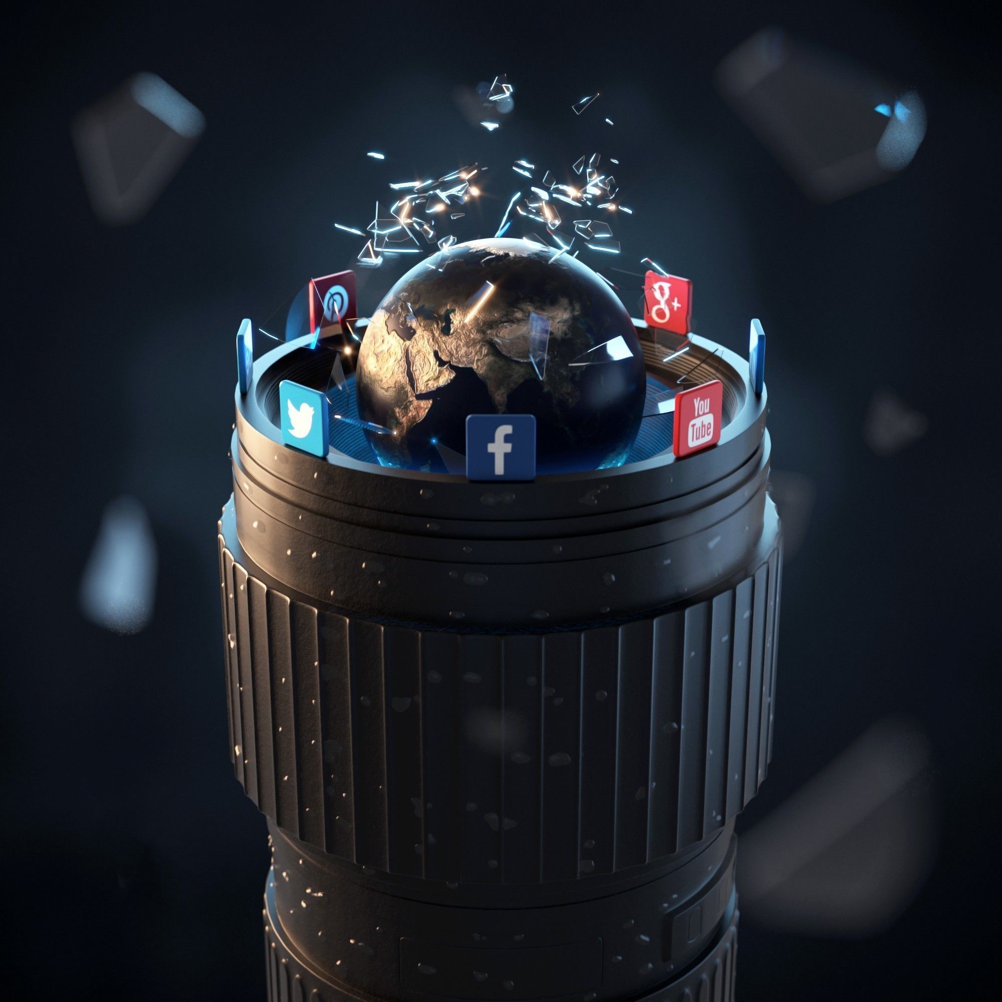 Social Media 3D model | CGTrader