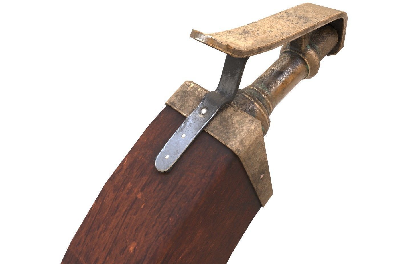 3D model 16th century gun powder flask version 2 VR / AR / low-poly ...