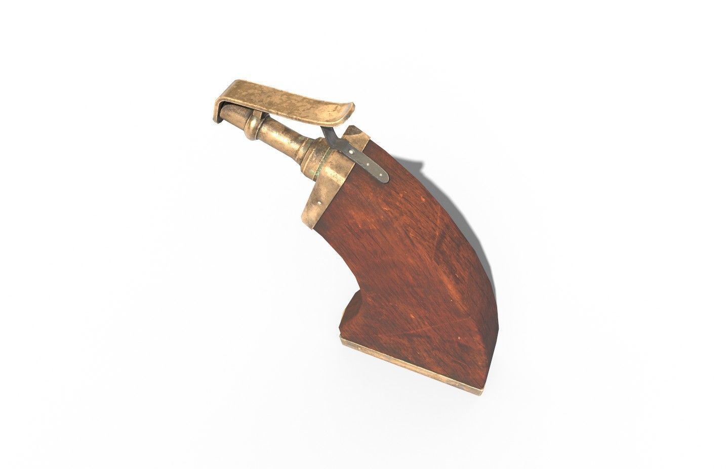 3D model 16th century gun powder flask version 2 VR / AR / low-poly ...