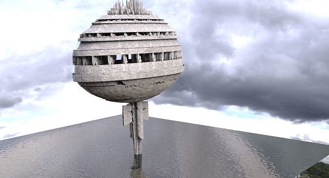 Space station skyscraper city 3D model | CGTrader