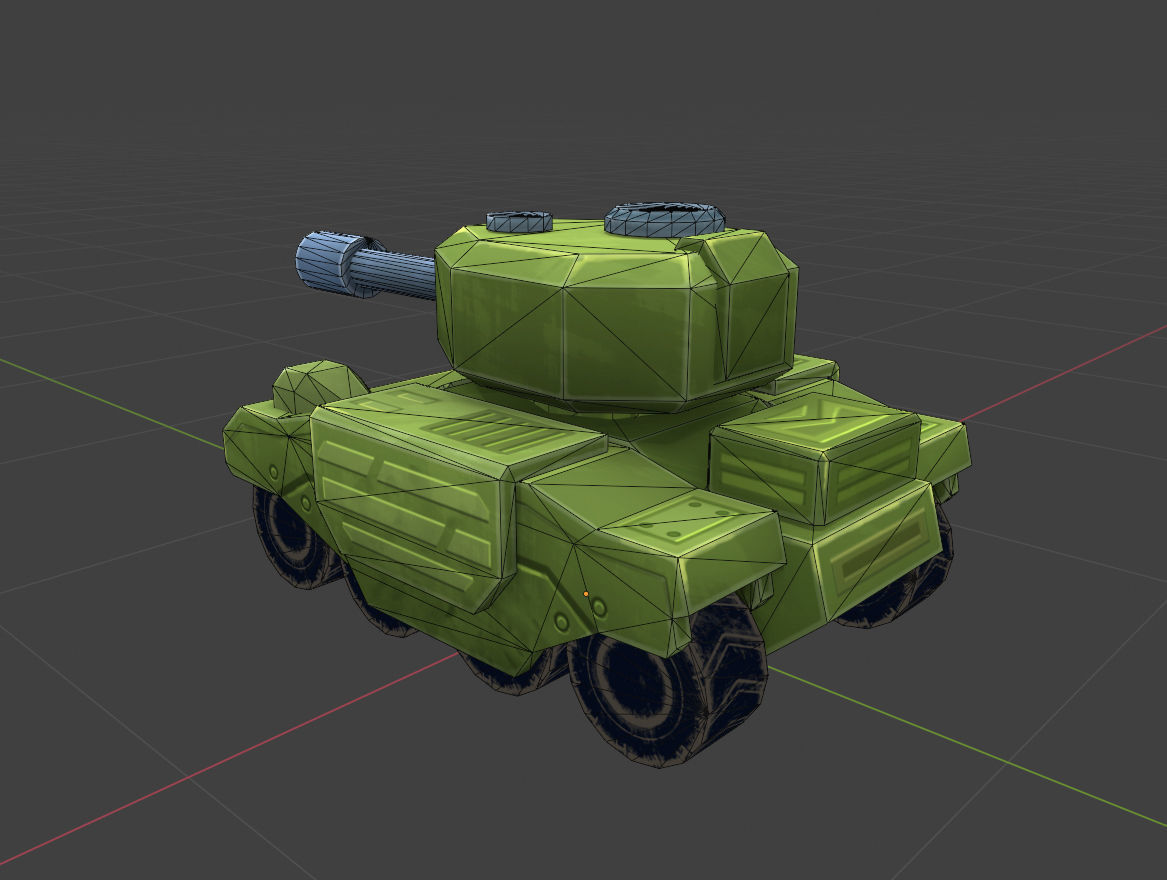 3D model 2 Animated Tanks hand-painted VR / AR / low-poly | CGTrader