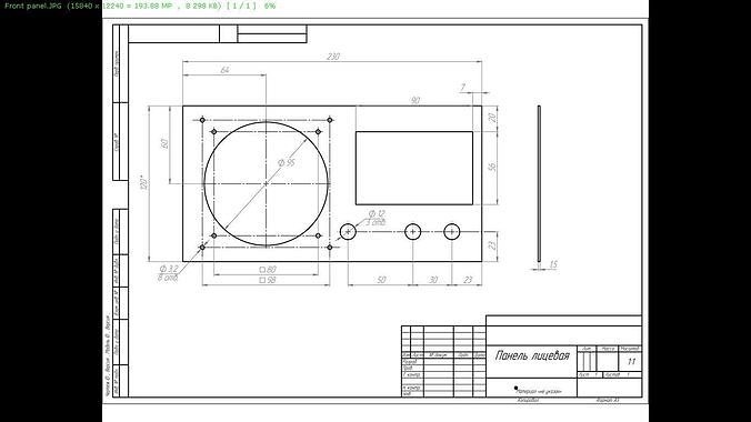 Front panel free 3D model | CGTrader