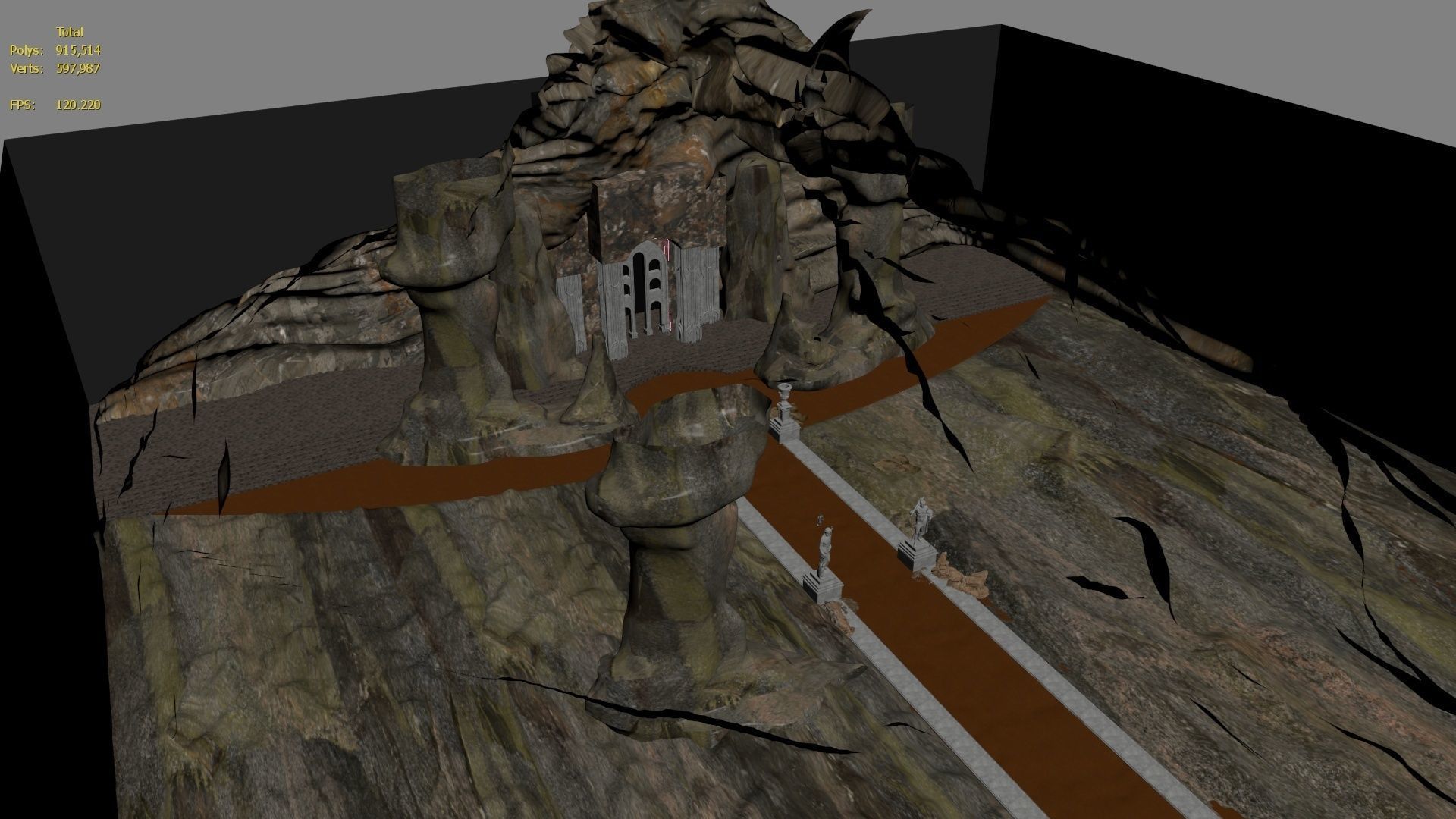 Ancient gates 3D model | CGTrader