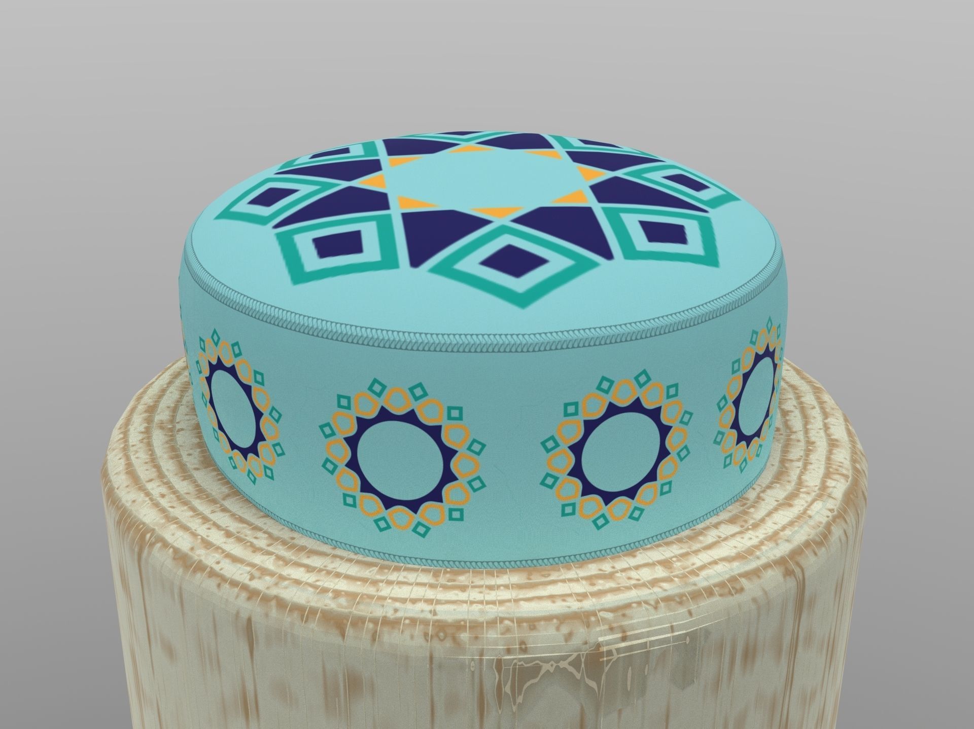 Islamic Cap Muslim Tupi free VR / AR / low-poly 3D model | CGTrader