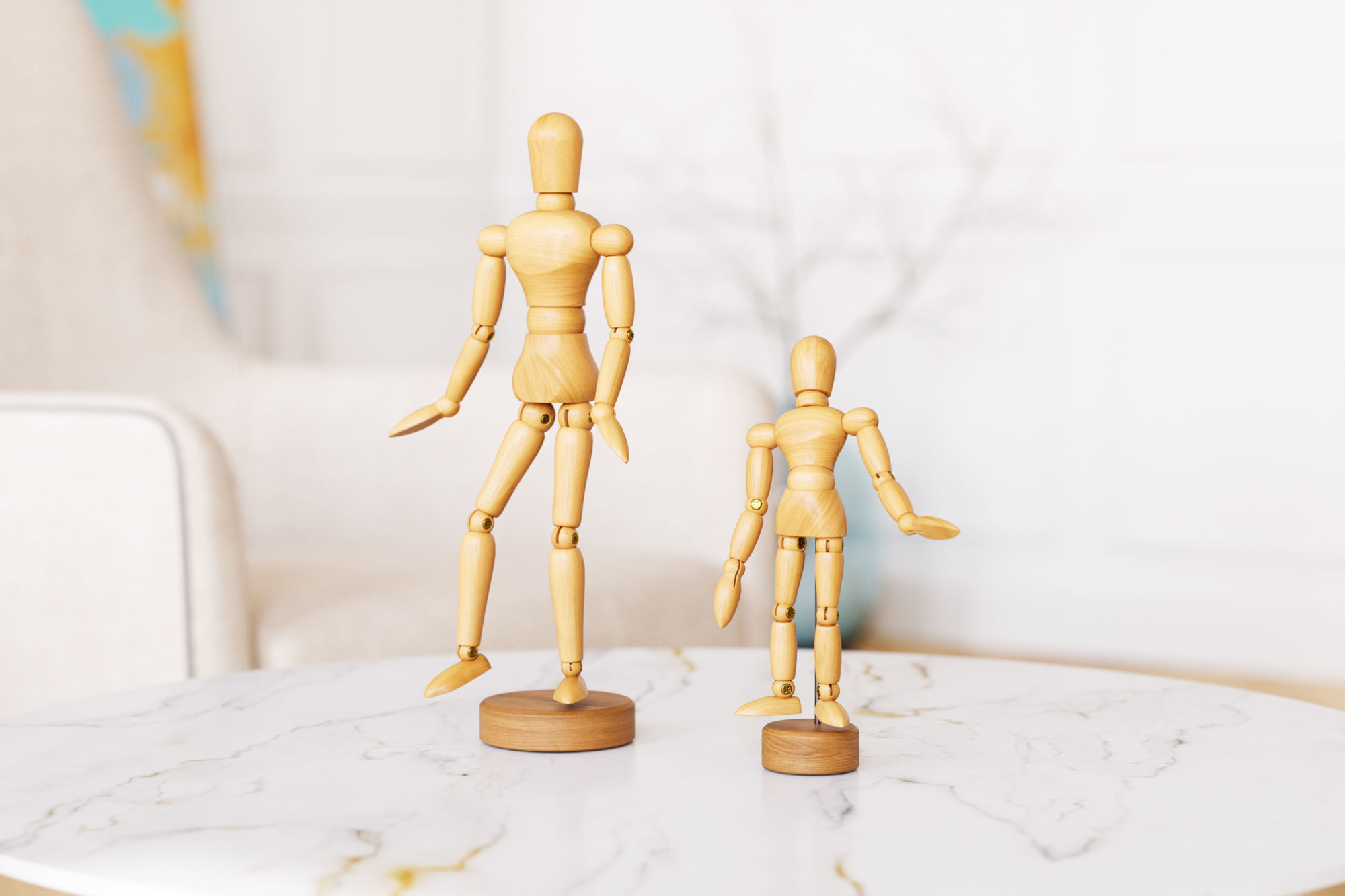 Wooden pose figures 3D model | CGTrader