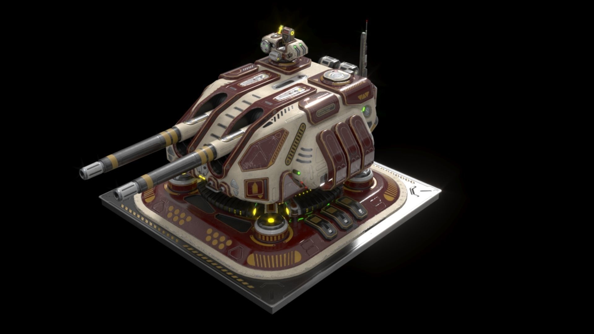 Imperial Large Cannon 3D model | CGTrader