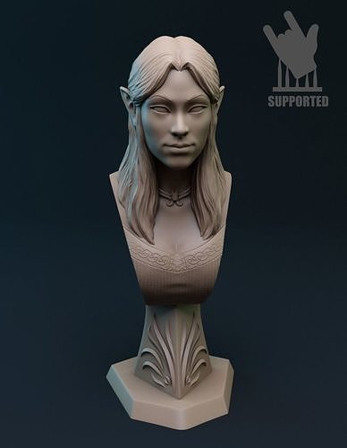 Elf princess 3D model 3D printable | CGTrader