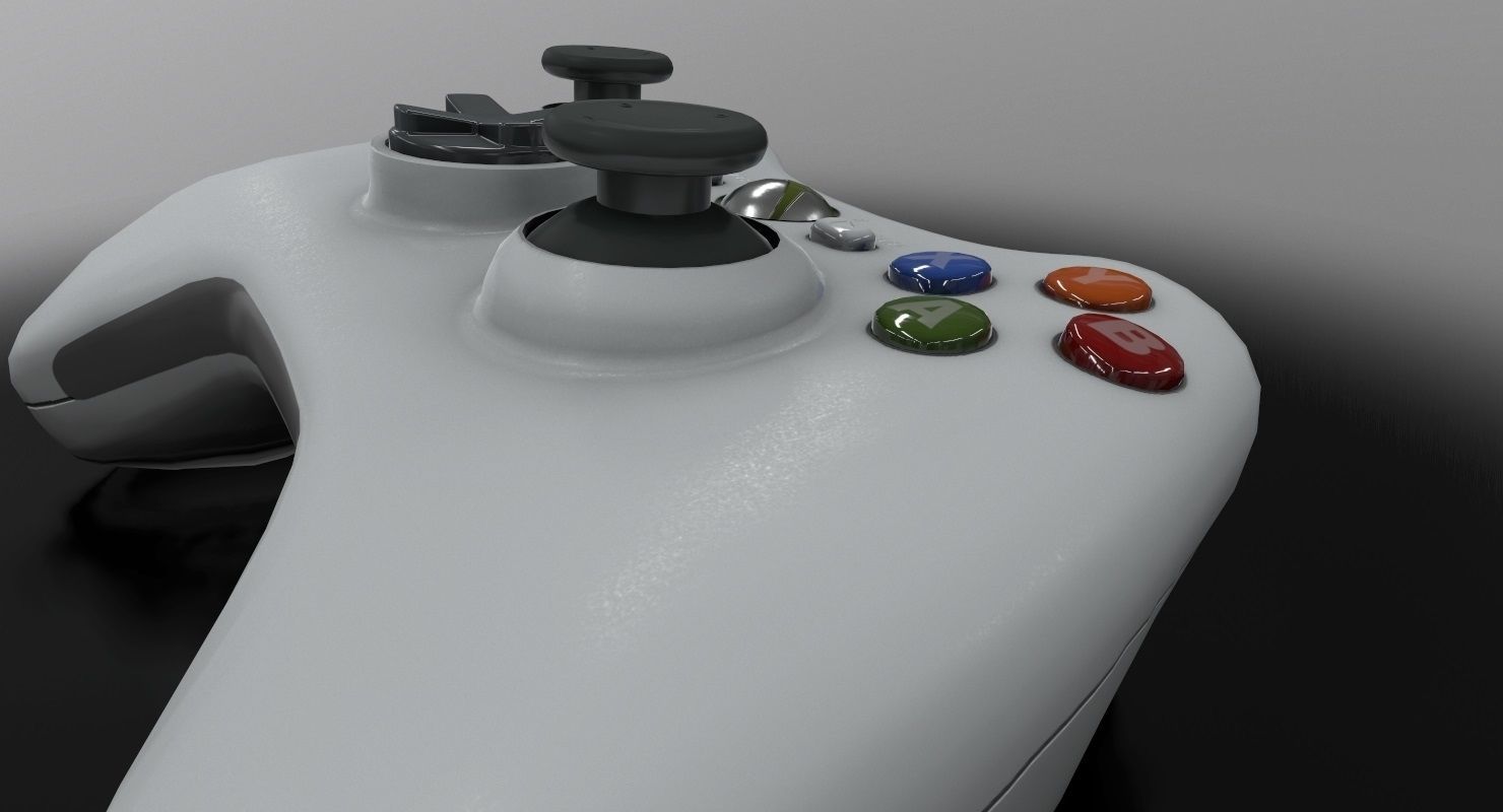 3D model XBox Controller White VR / AR / low-poly | CGTrader
